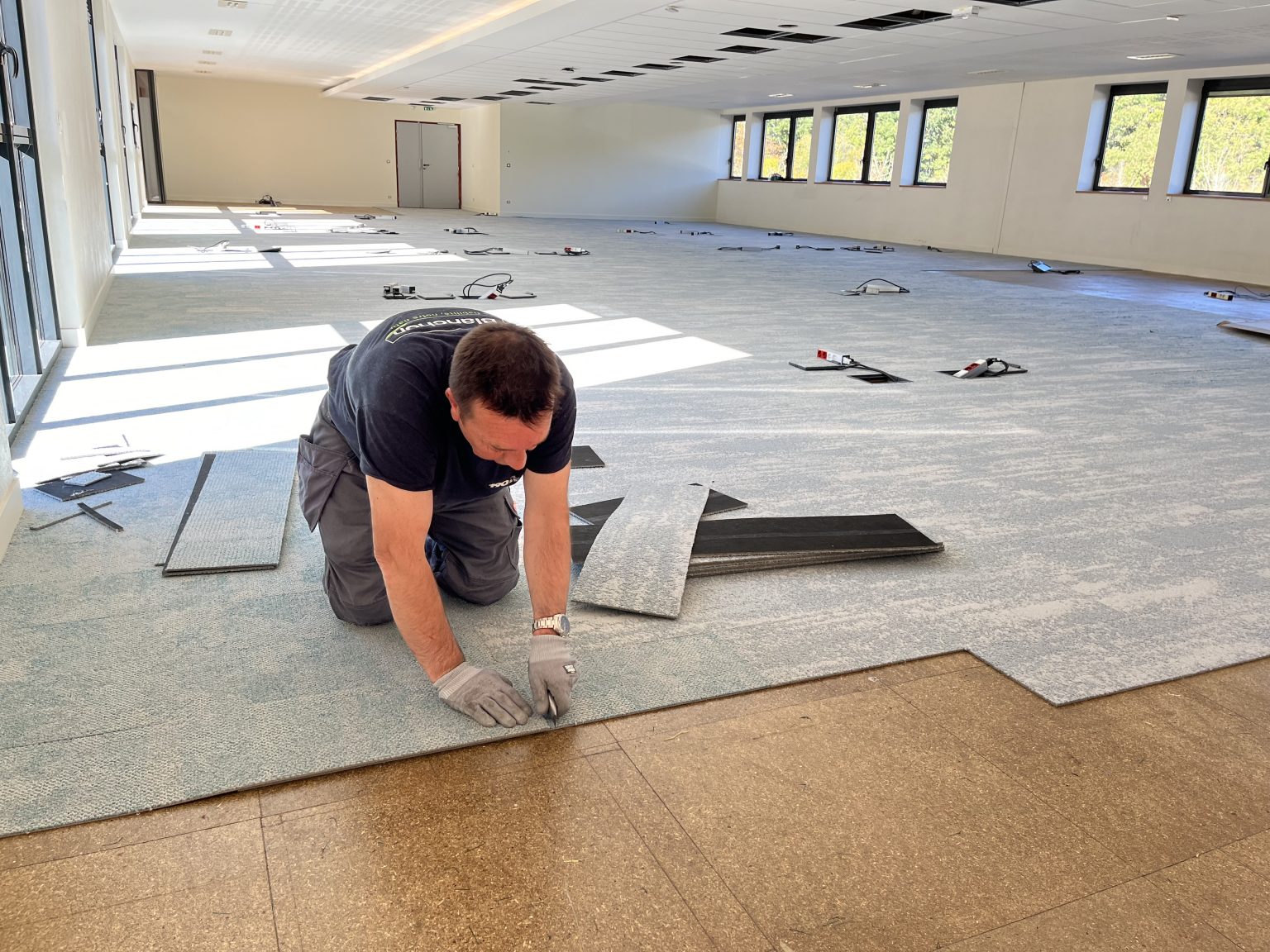 Pose de revêtement de sol souple, parquet, PVC à Angers